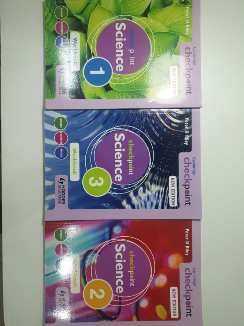 Cambridge Checkpoint Science Workbook 1,2 and 3 (Hodder Education ...