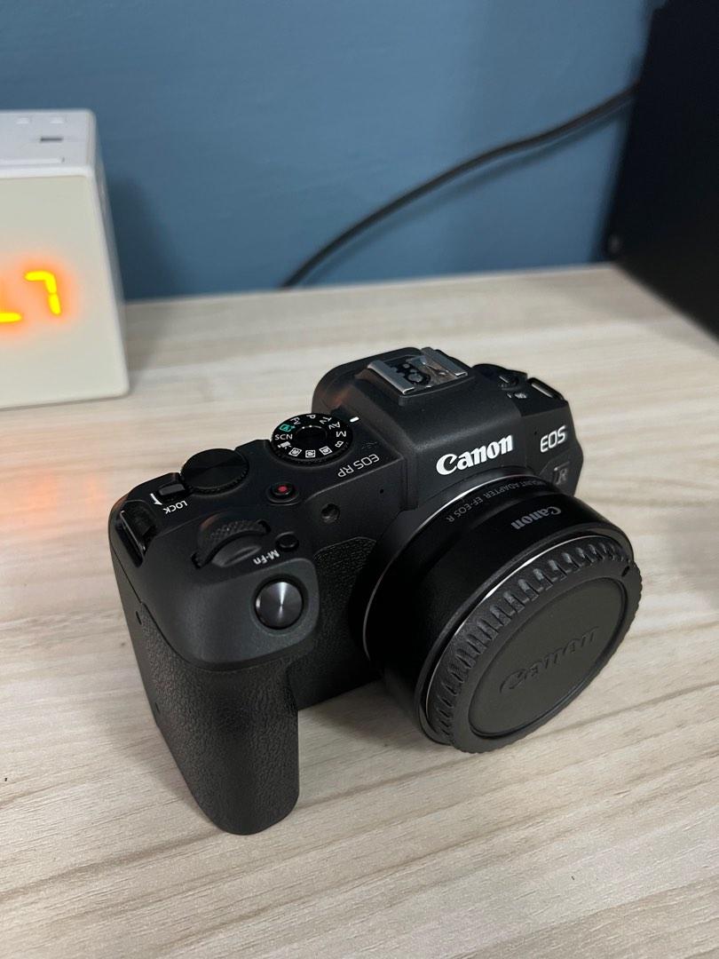 Canon EOS RP with Mount adapter and lens, Photography, Cameras on Carousell