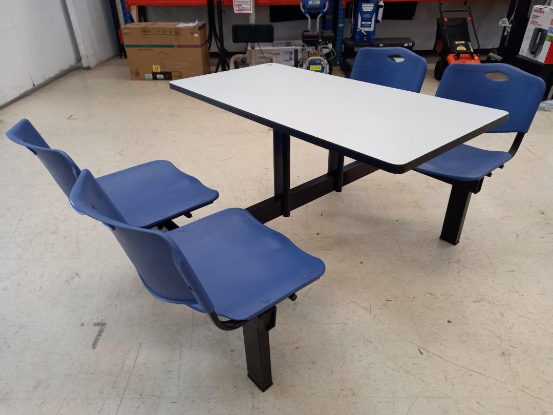 Canteen Table Laminated 4 Seater, Furniture & Home Living, Office ...