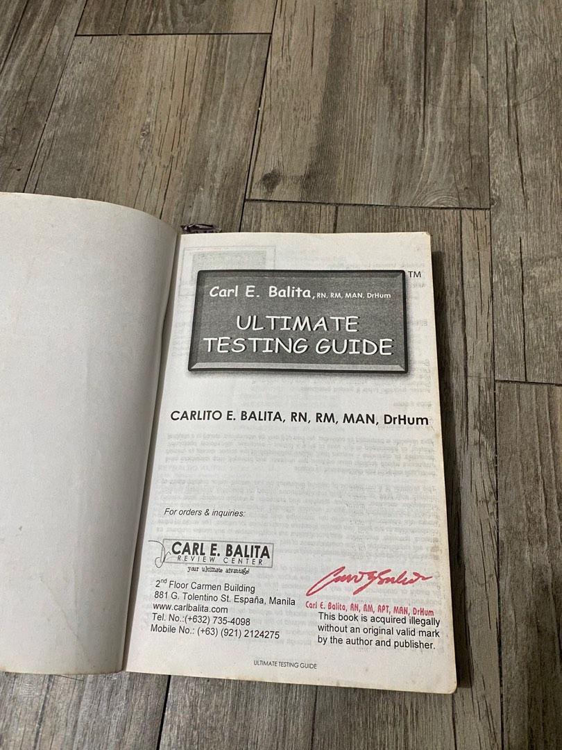 Carl E. Balita ULTIMATE NURSING REVIEW, Hobbies & Toys, Books ...