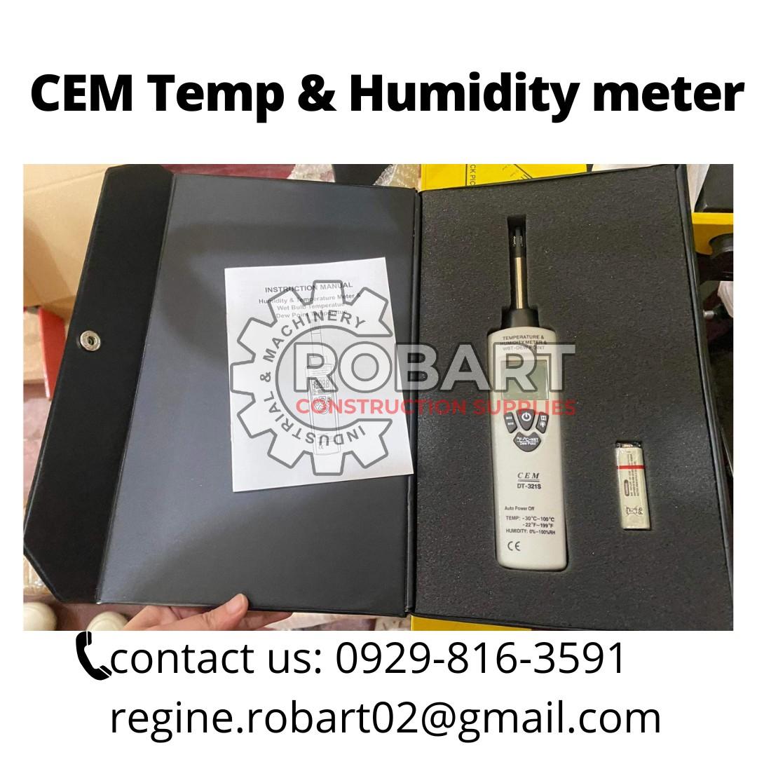 CEM temp & humidity meter, Commercial & Industrial, Construction Tools ...