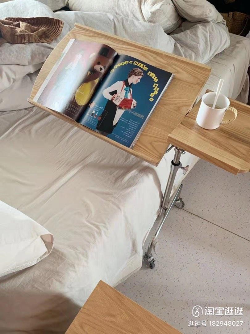 Cherry wood mobile desk/ laptop desk/ music note desk / coffee desk ...