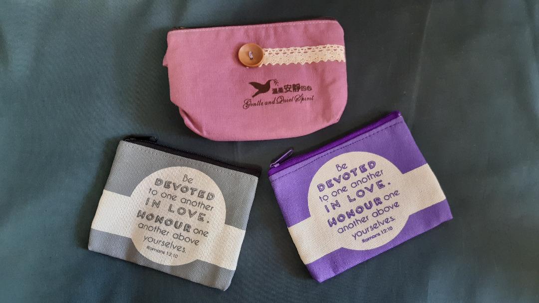 Christian Bible Verse Coin Pouches Purses Set of 3, Women's Fashion ...