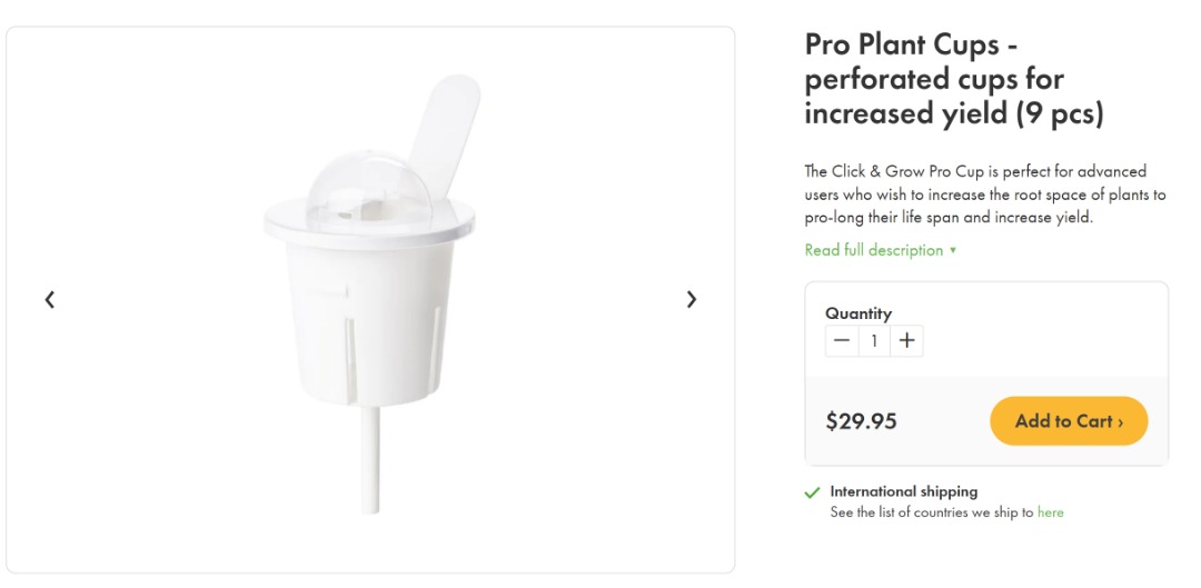 Click and Grow Pro Plant Cups, Furniture & Home Living, Gardening ...
