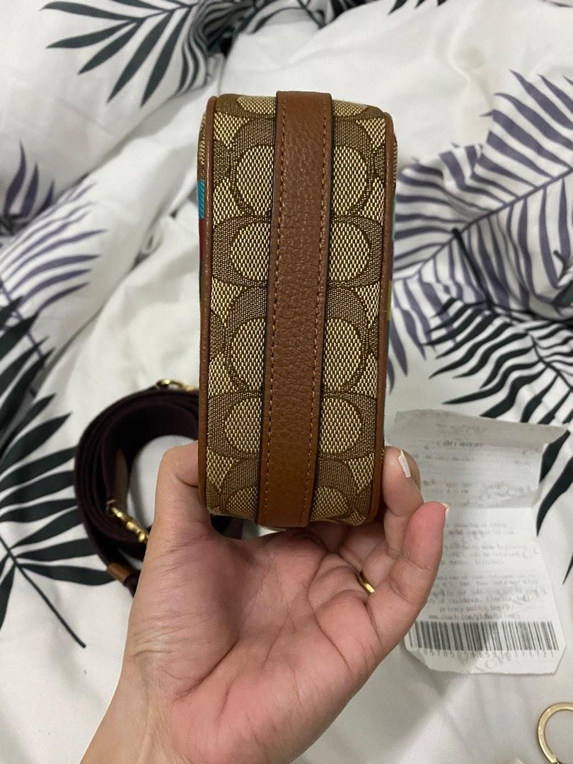 Coach Mini Dempsey Sling Bag, Luxury, Bags & Wallets on Carousell