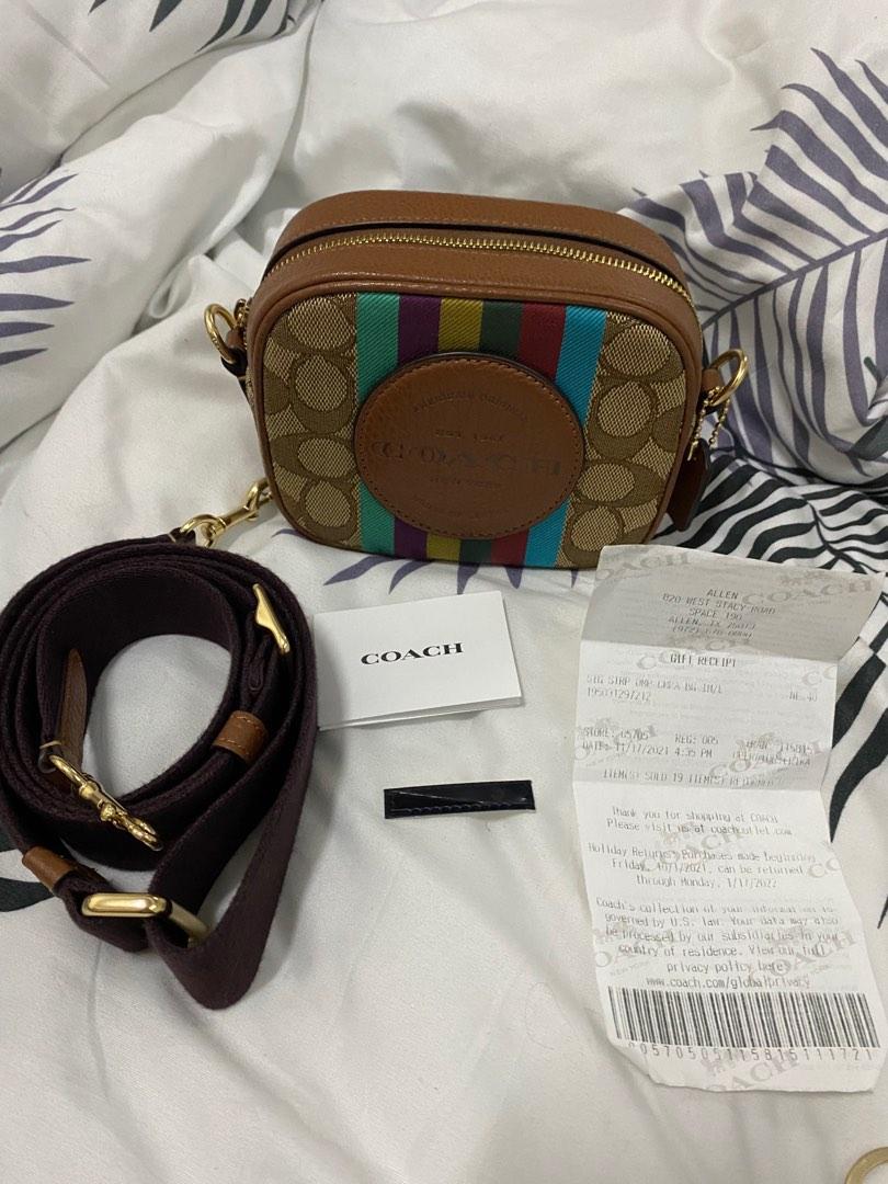 Coach Mini Dempsey Sling Bag, Luxury, Bags & Wallets on Carousell