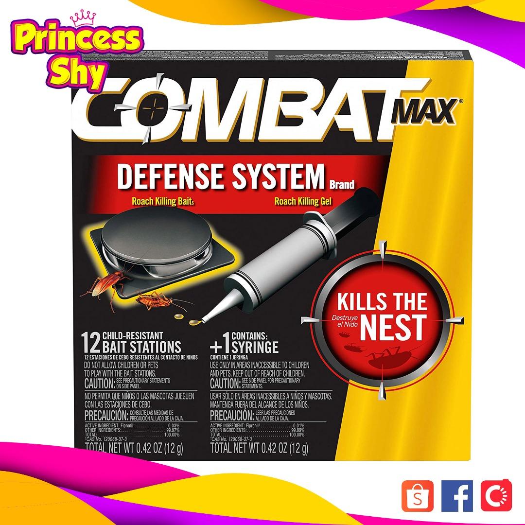 Combat Max Defense System Roach Killing Bait and Gel, Health ...