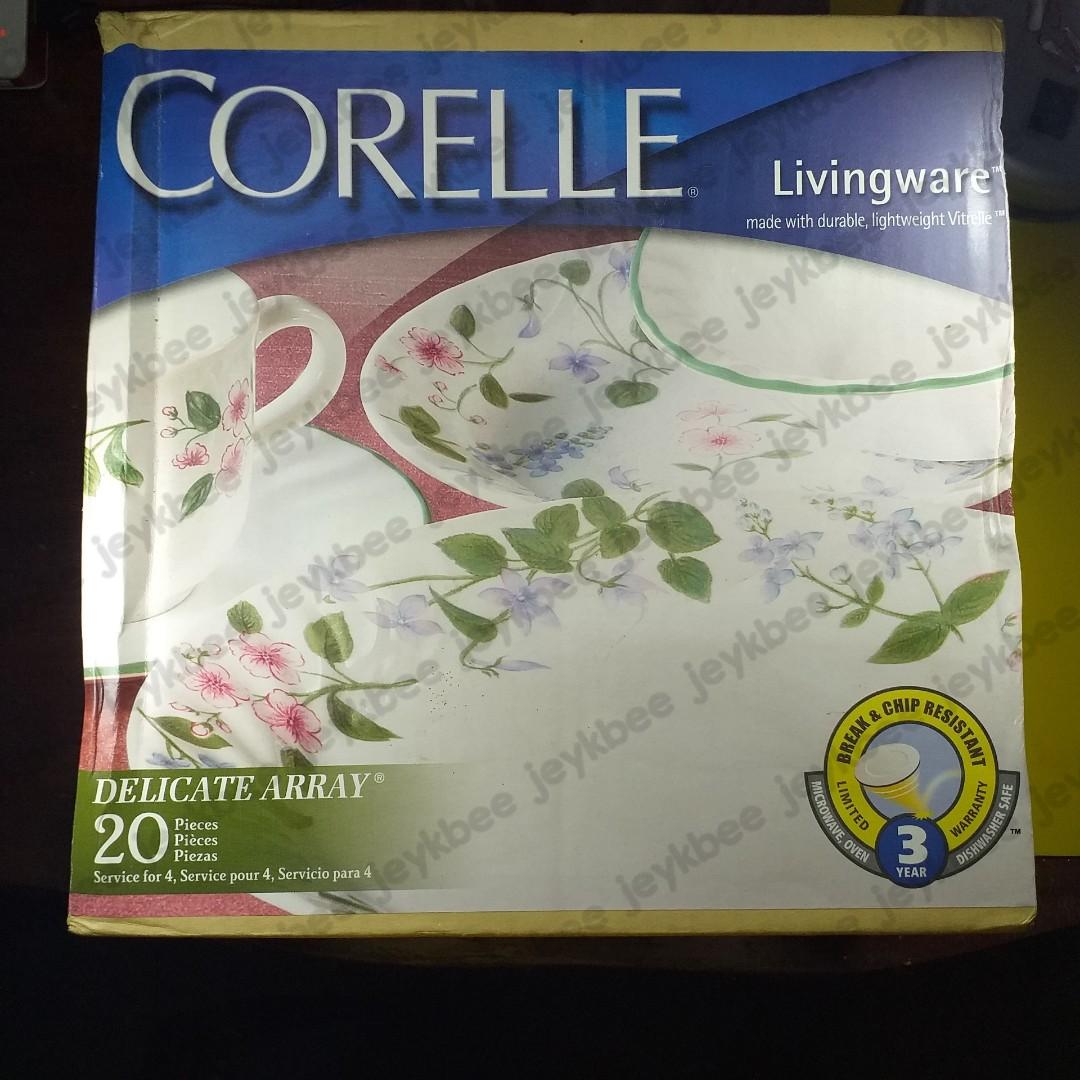 Corelle Livingware Delicate Array, Furniture & Home Living, Kitchenware & Tableware, Dinnerware ...