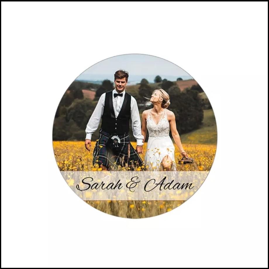Custom Photo Stickers Labels Wedding Sticker Personalized Photo Design ...