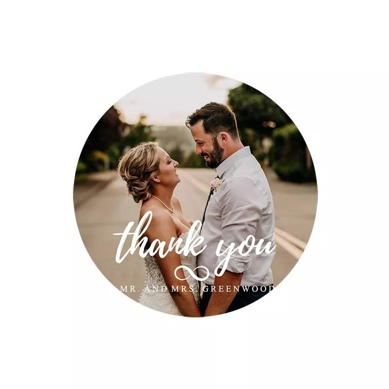 Custom Photo Stickers Labels Wedding Sticker Personalized Photo Design ...