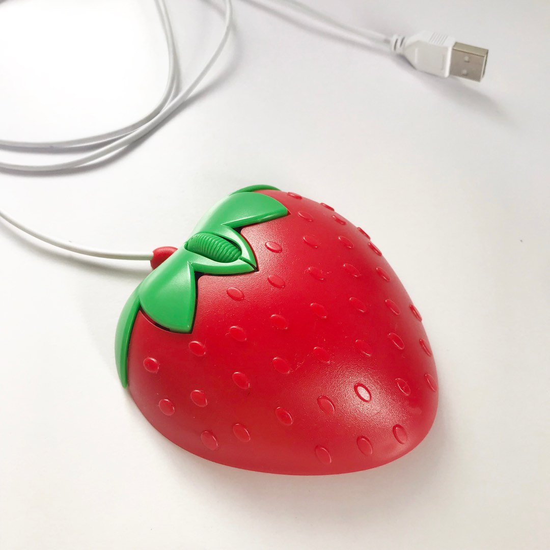 Cute Strawberry Mouse (wired), Computers & Tech, Parts & Accessories ...