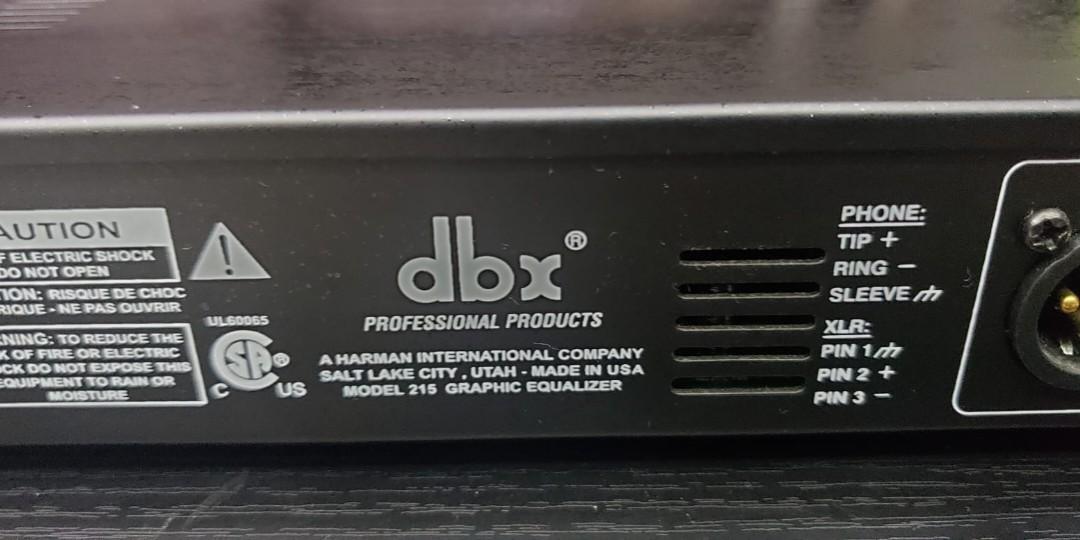 DBX stereo equalizer , can be used for all kinds of amplifier, with rca ...