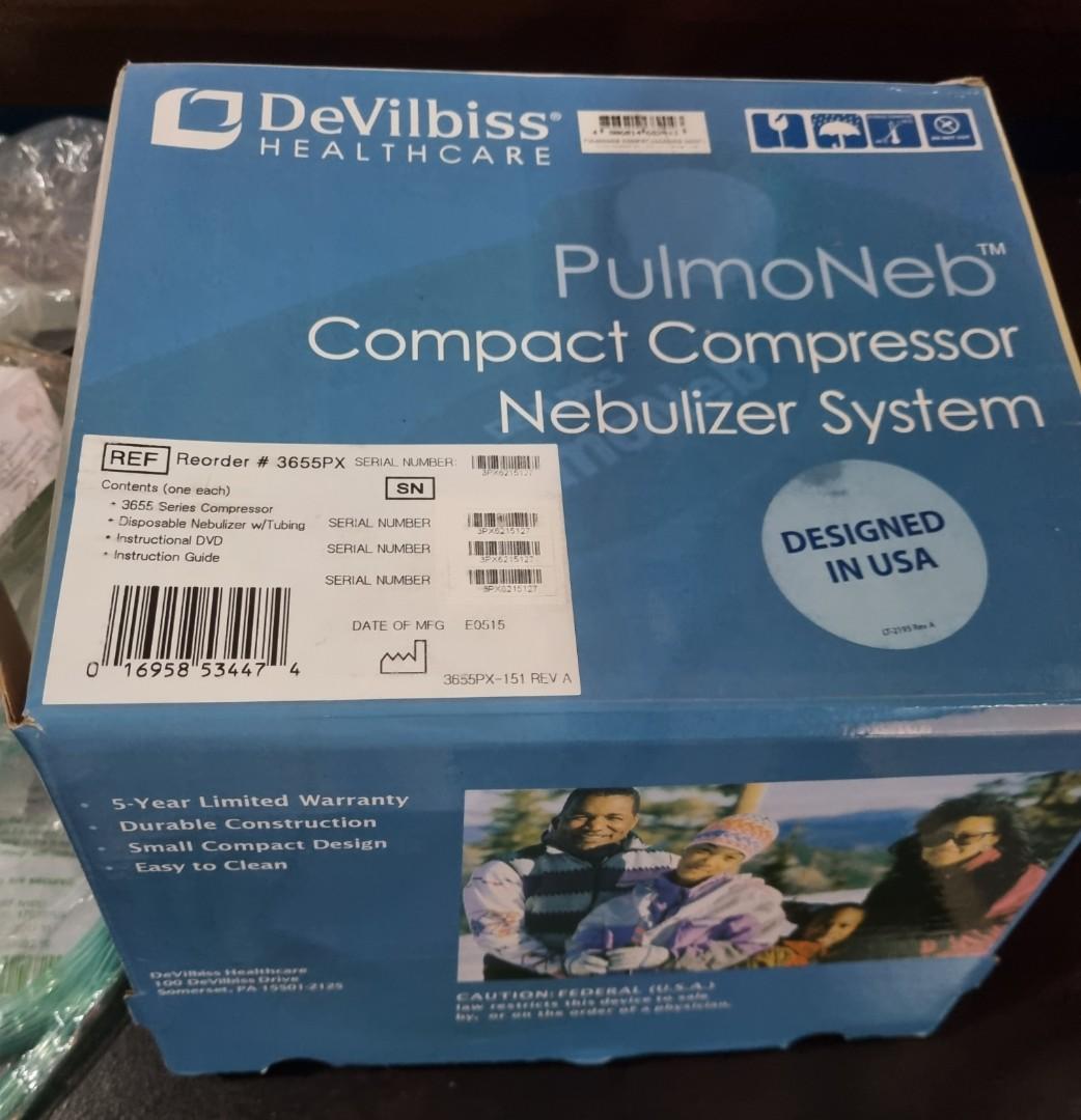 DeVilbliss Pulmoneb Nebulizer, Health & Nutrition, Medical Supplies ...