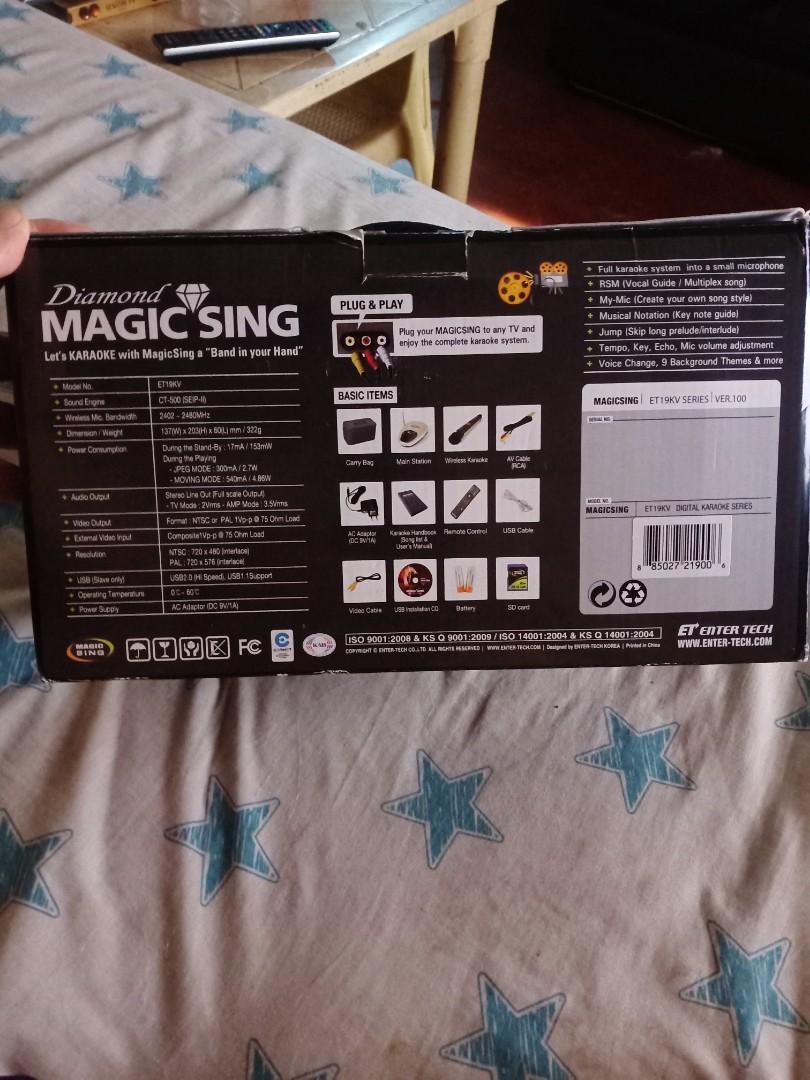 DIAMOND MAGIC SING ET19KV, TV & Home Appliances, TV & Entertainment ...