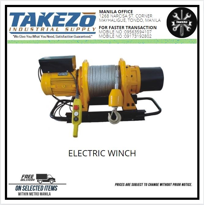 ELECTRIC WINCH, Commercial & Industrial, Industrial Equipment on Carousell