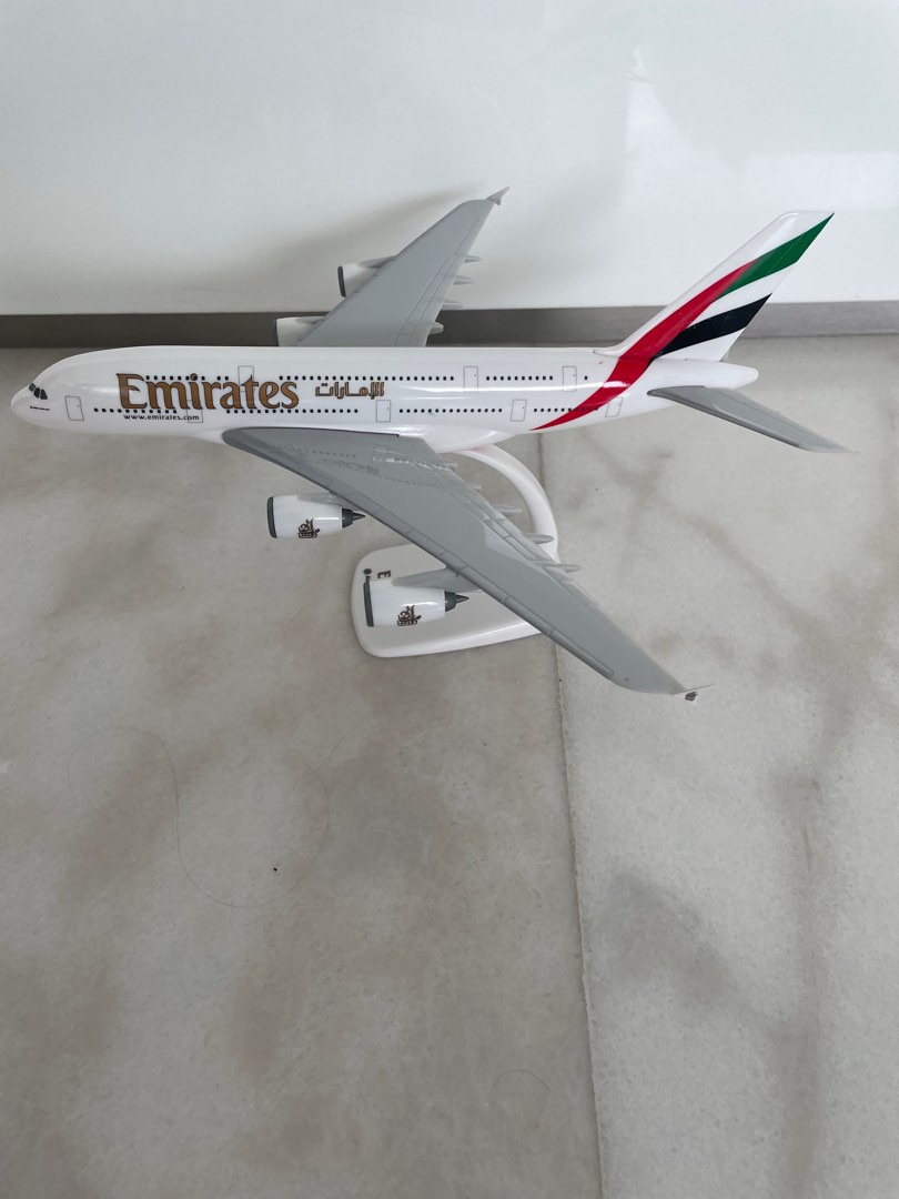Emirates plane model A380-800, Hobbies & Toys, Toys & Games on Carousell