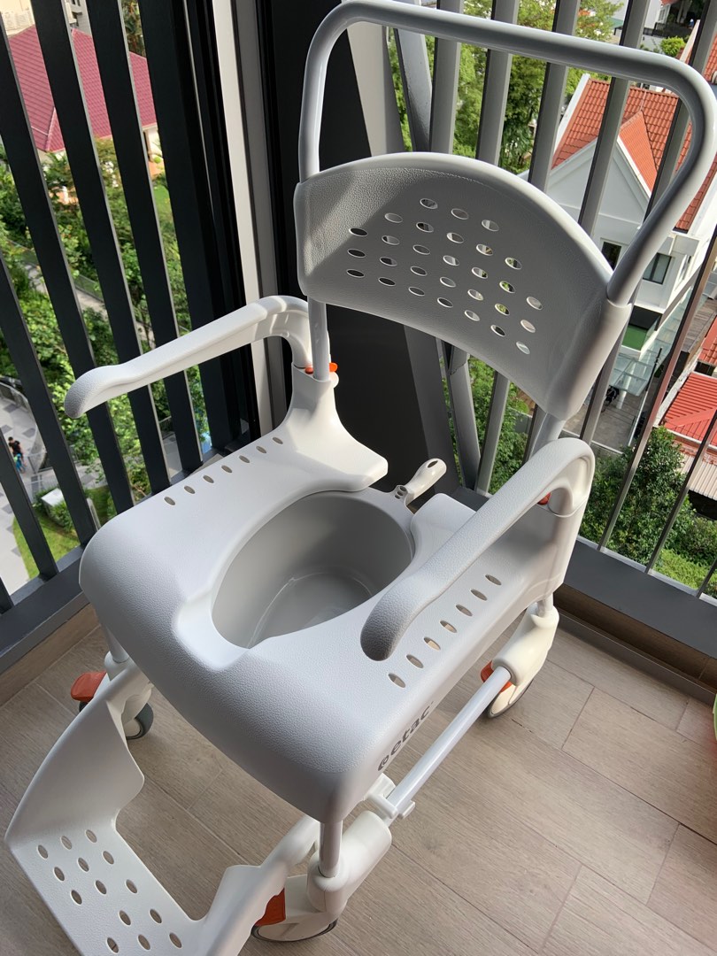 Etac Clean Shower Commode Chair, Health & Nutrition, Assistive ...
