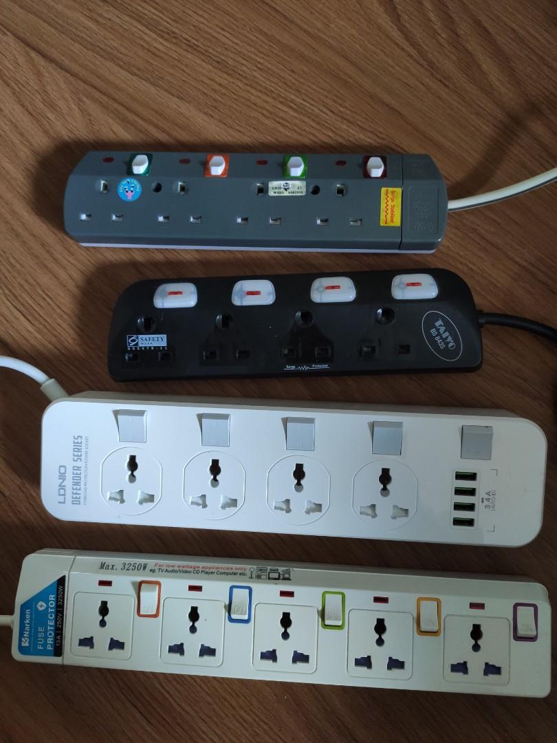 Extension power socket, TV & Home Appliances, Electrical, Adaptors ...