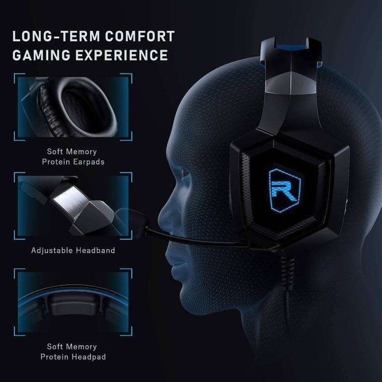 F3286 RUNMUS K8 Surround Sound Gaming Headset, Audio, Headphones ...