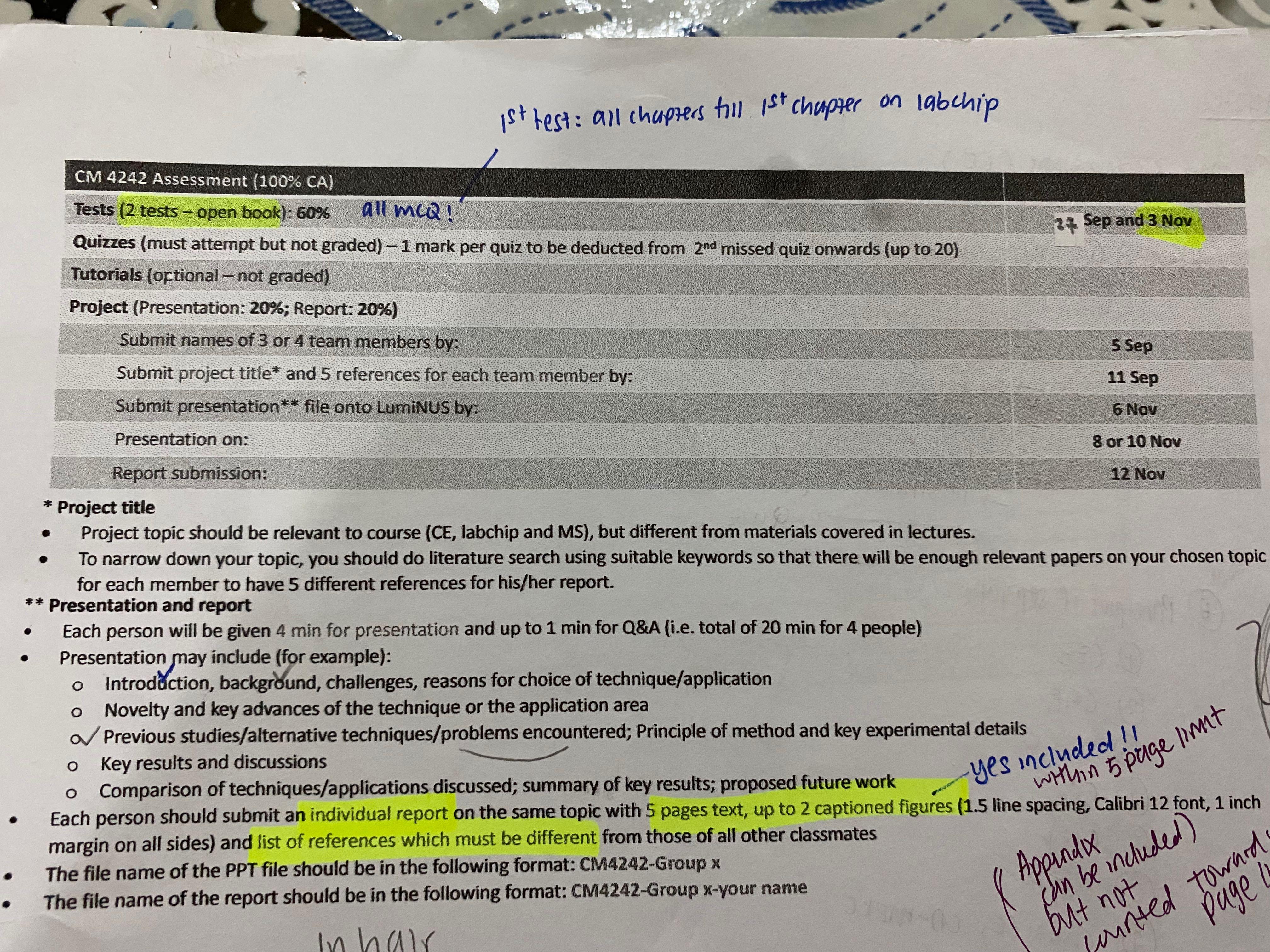 [Free] CM4242 Hardcopy Notes + Tutorials + Test Questions + Project ...