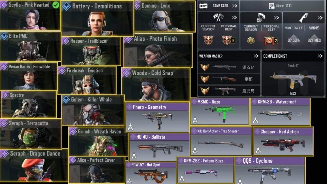 OG Garena CODM Account, Video Gaming, Video Games, Others on Carousell