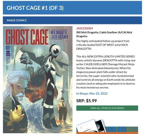 Ghost Cage #1-3 | COMPLETE SET | IMAGE COMICS | 2022, Hobbies & Toys ...