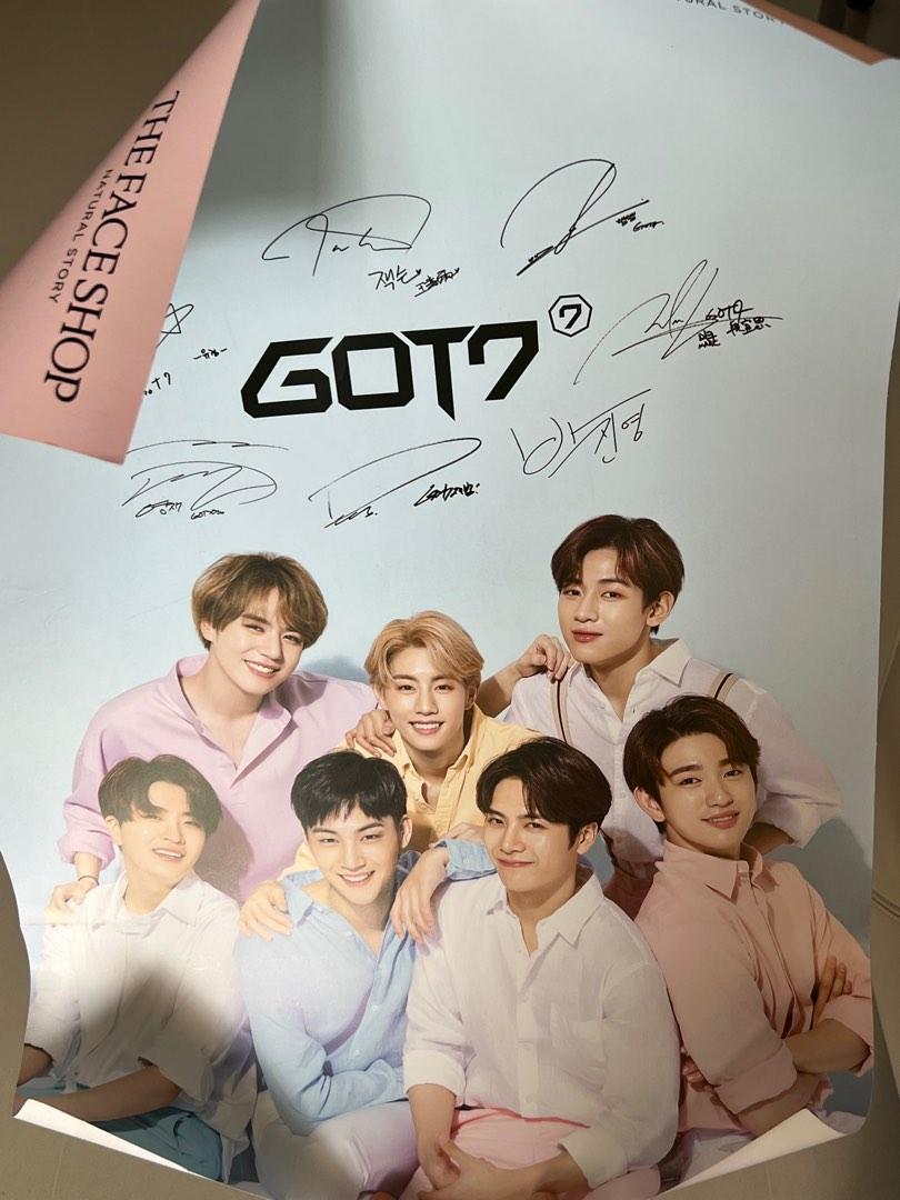 GOT7 FACESHOP POSTER MARK FRONT AND BACK SHOWN, Hobbies & Toys ...