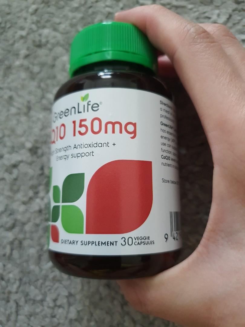 Greenlife CoQ10 150mg, Health & Nutrition, Health Supplements, Vitamins ...