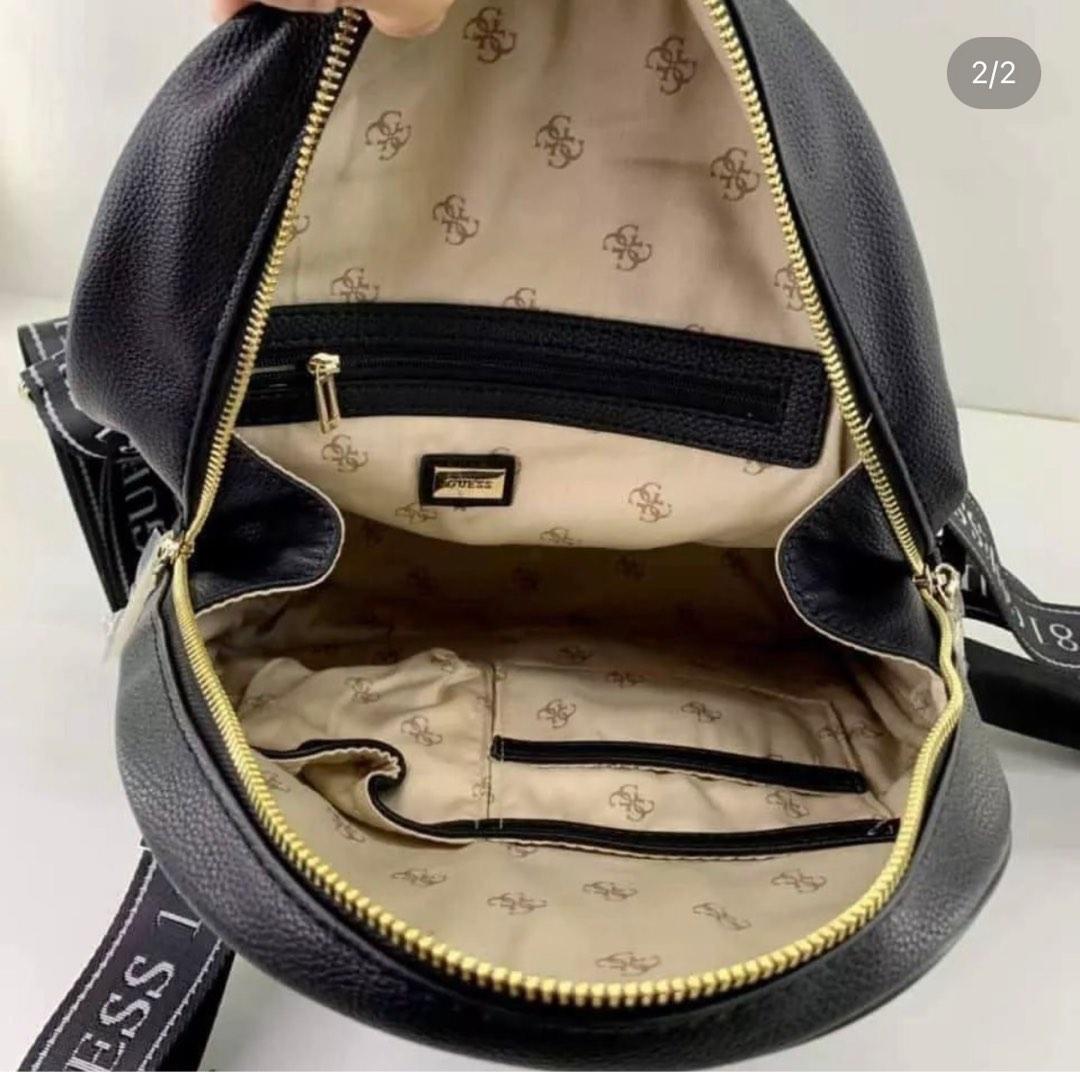 Guess Black Backpack, Women's Fashion, Bags & Wallets, Backpacks on ...