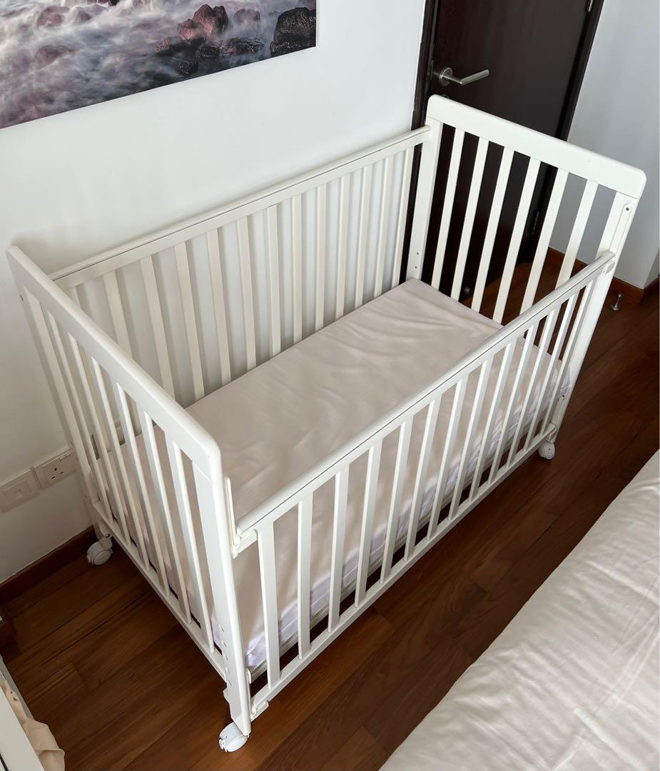 Happy Cot 5-in-1 Convertible Baby Cot, Babies & Kids, Baby Nursery ...