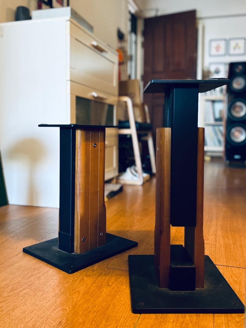 High Quality Solid Wood & Steel - ADJUSTABLE speaker stands, Audio ...