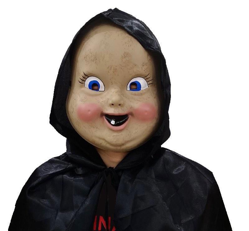 Horror Scary Halloween Cosplay Latex Plastic Joker Clown Mask Cloak ...