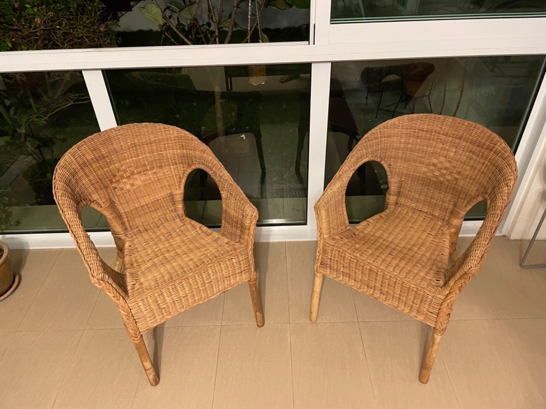 IKEA Agen Chairs x 2, Furniture & Home Living, Furniture, Chairs on ...