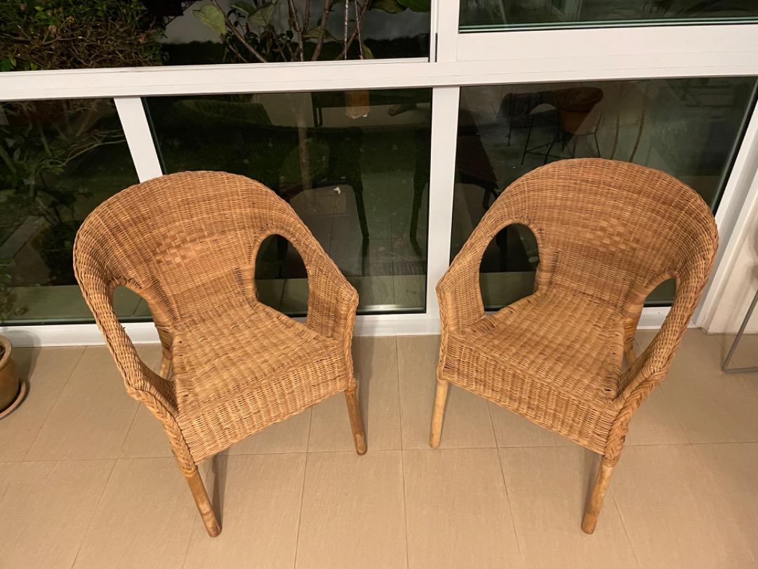 IKEA Agen Chairs x 2, Furniture & Home Living, Furniture, Chairs on ...