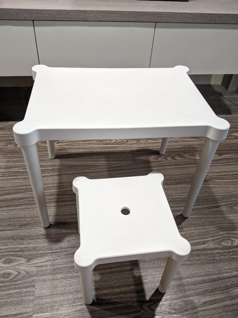 Ikea Kid's table & stool, Babies & Kids, Baby Nursery & Kids Furniture ...