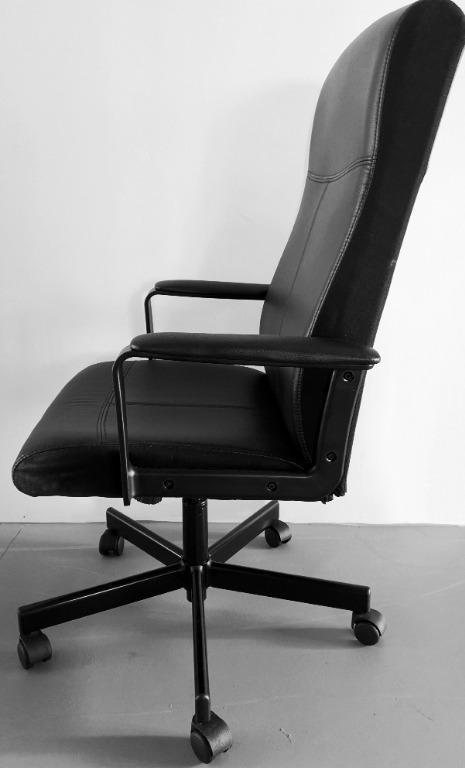 IKEA MILLBERGET Swivel chair - black, Furniture & Home Living ...
