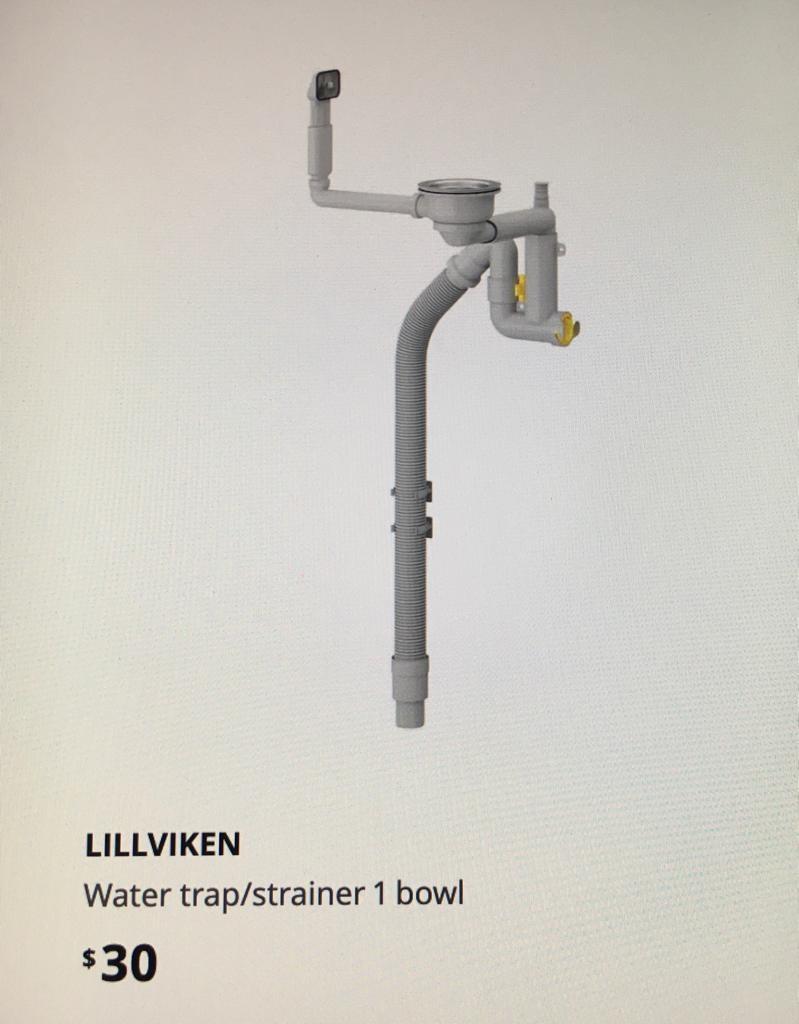 IKEA SUNNERSTA mini kitchen & LILLVIKEN Water trap/strainer 1 bowl ...