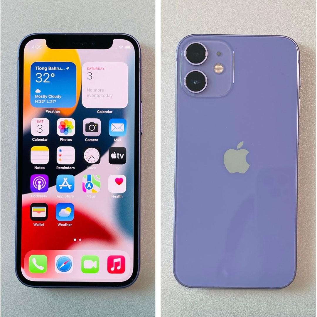 iPhone 12 mini Purple 128GB, Mobile Phones & Gadgets, Mobile Phones ...