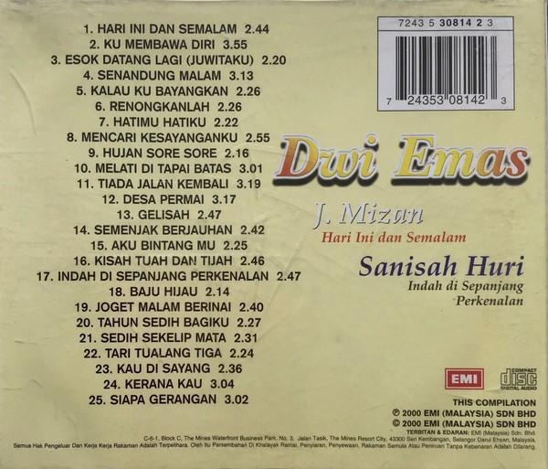 J. Mizan & Sanisah Huri DWI EMAS CDR, Hobbies & Toys, Music & Media, CDs & DVDs on Carousell