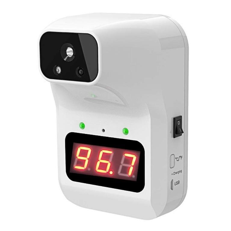 K3 Plus Wall Mounted Infrared Forehead Thermometer, 0.5s Quick Test ...