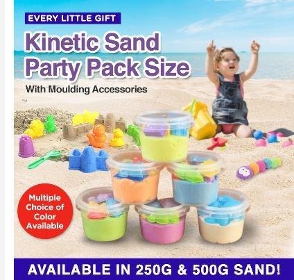 Kinetic Sand Party Pack with Accessories Birthday Goodie Bag Sensory ...