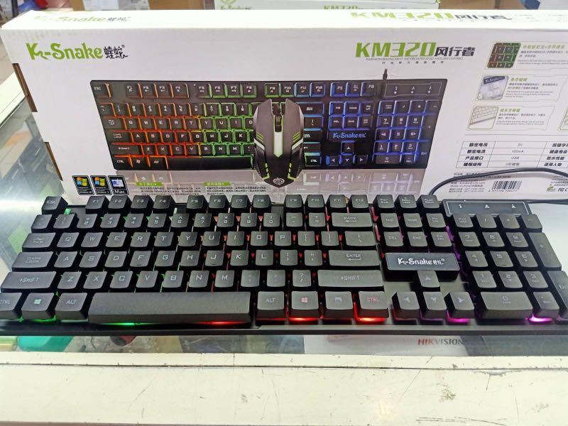 K-snake KM320 Backlight Keyboard and Mouse Combo, Computers & Tech ...
