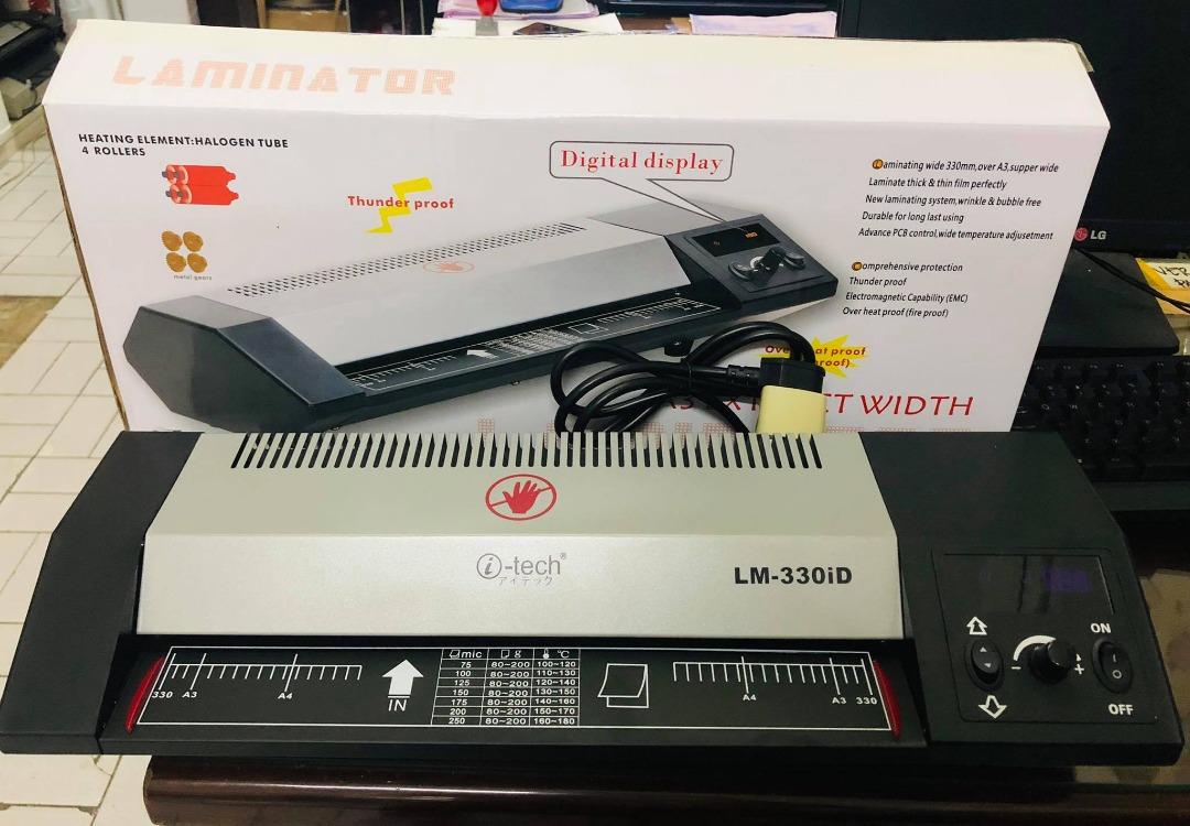 LAMINATING MACHINE A3 DIGITAL (ITECH), Computers & Tech, Printers, Scanners & Copiers on Carousell