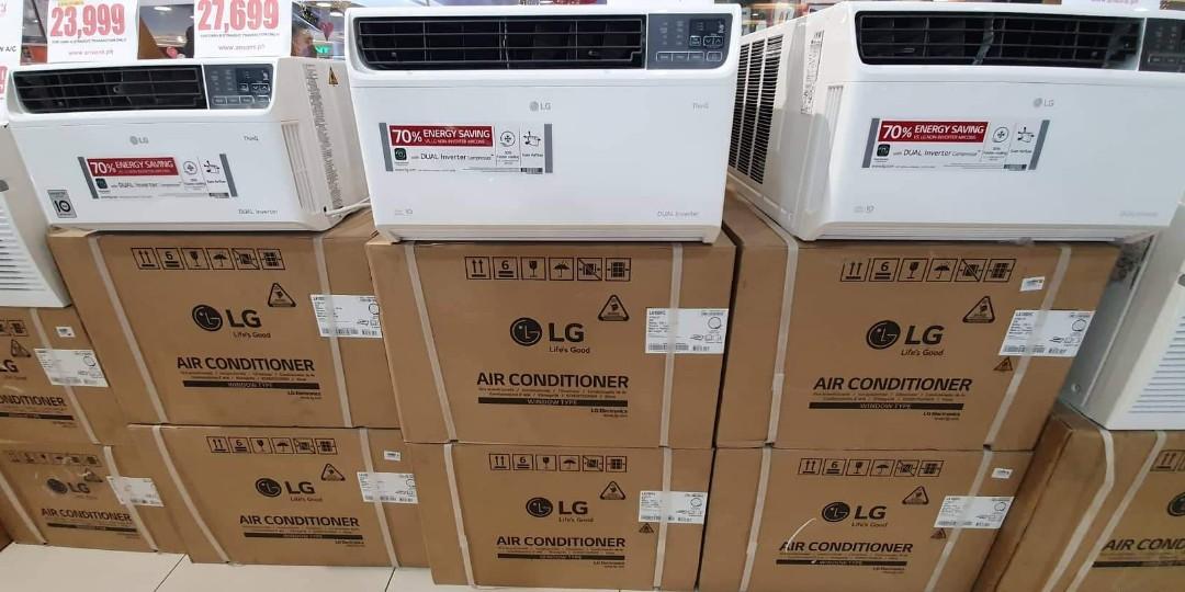 LG WINDOW TYPE AIRCON DUAL INVERTER, TV & Home Appliances, Air ...