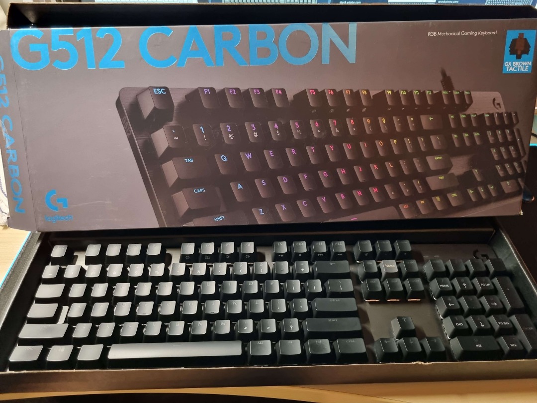 LOGITECH G512 (with 2 FREE sets of pudding keycaps), Computers & Tech ...