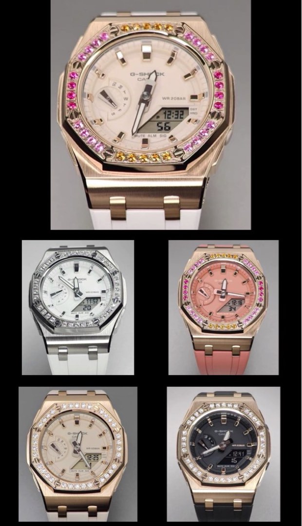 Luxury concept mod custom gshock quality crystal diamond mini g ...