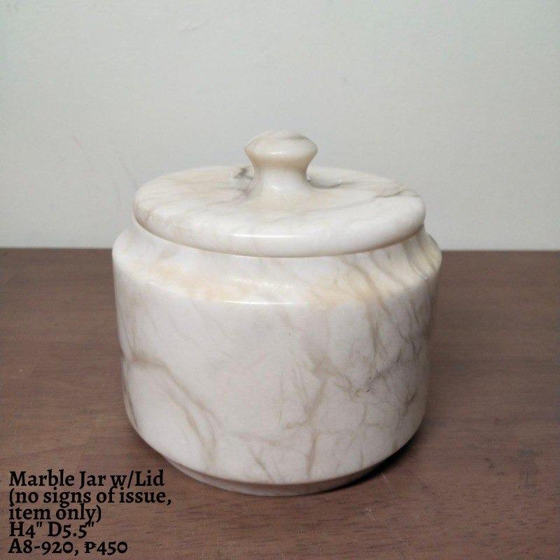Marble Jar with Lid, Furniture & Home Living, Kitchenware & Tableware ...