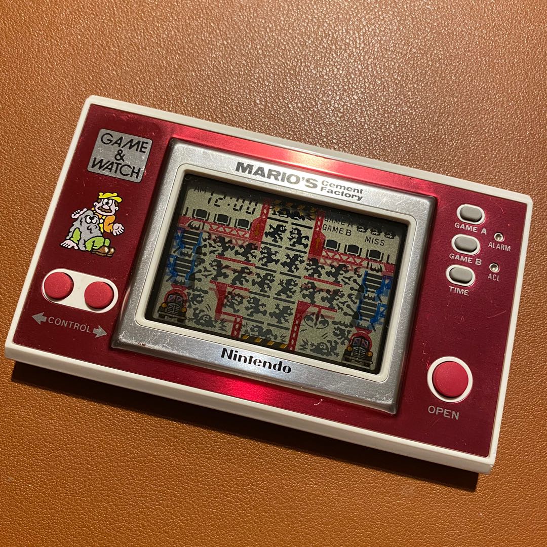 Mario Cement Factory - Vintage 1983 Nintendo Game & Watch (Wide-Screen ...