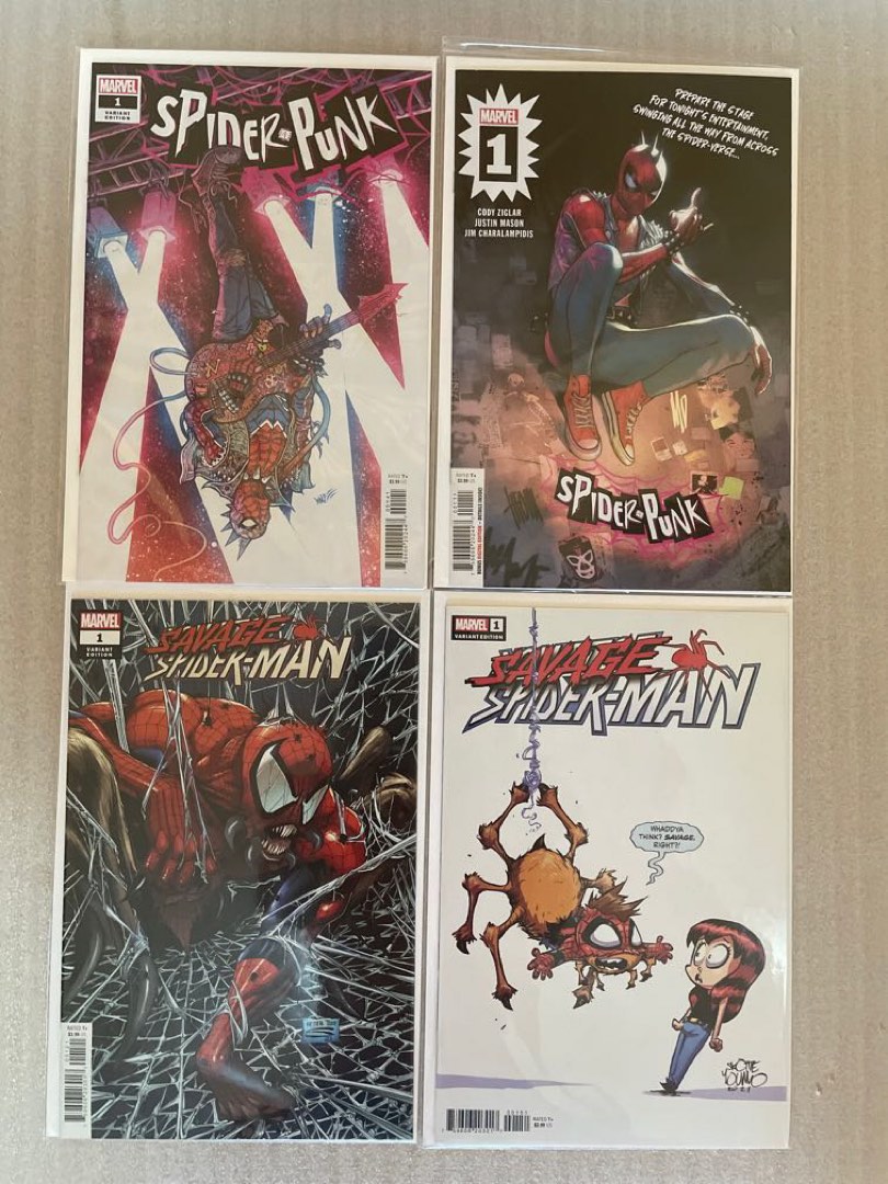 Marvel - Spider Punk #1 ; Savage Spider #1, Hobbies & Toys, Books ...