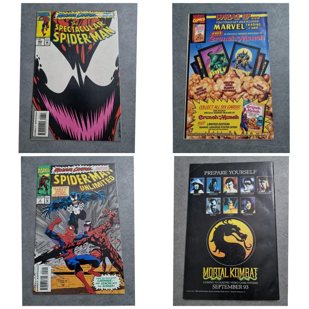 Marvel Comics: Spider-Man Maximum Carnage Complete Story Arc, Hobbies ...